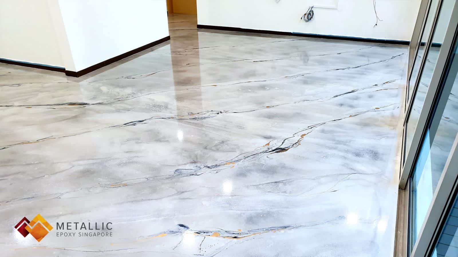 Harlequin White Marble Flooring